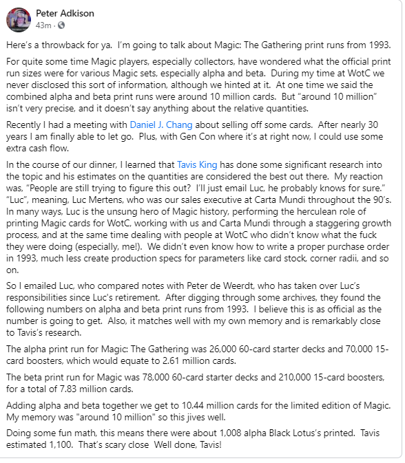 Comparing Alpha Rares with Other Collectibles | Quiet Speculation